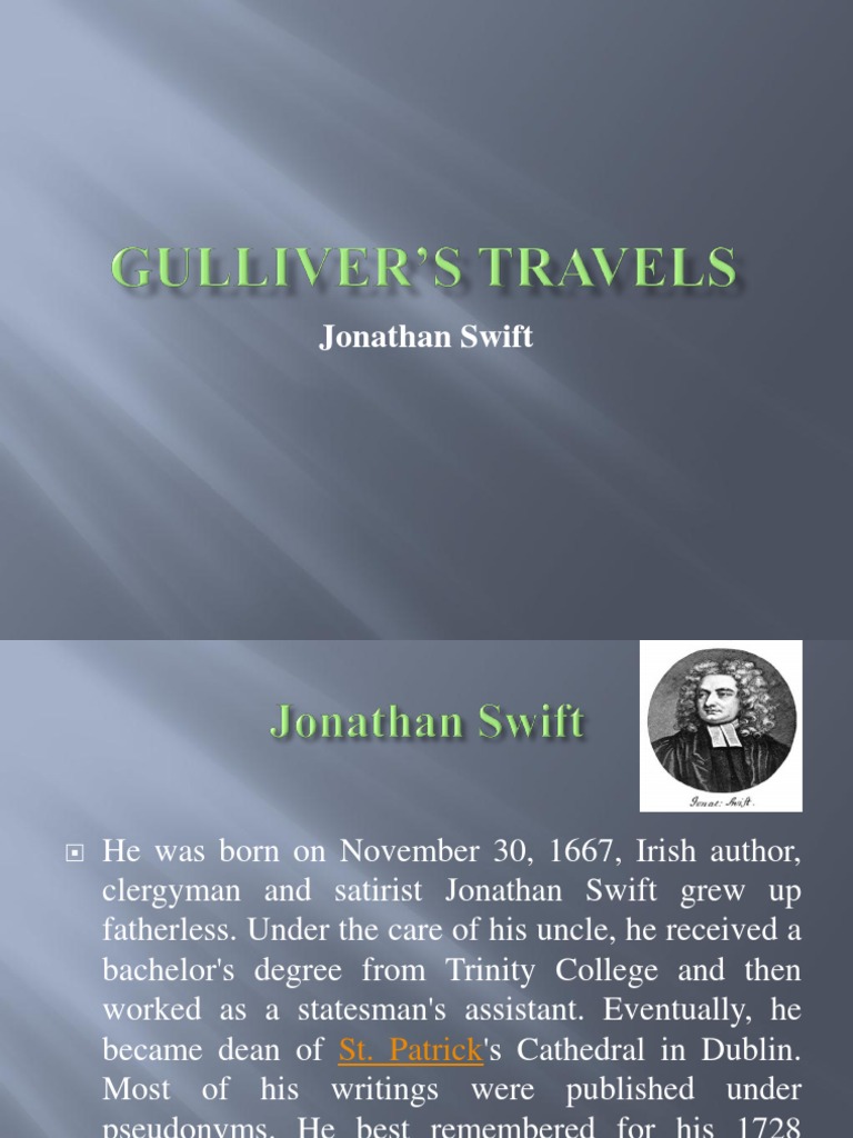 An In-Depth Examination of Jonathan Swift and His Enduring Satirical ...