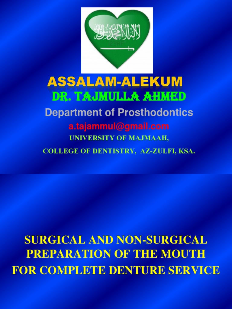 Pre Prosthetic Surgery | PDF | Dentures | Dental Implant