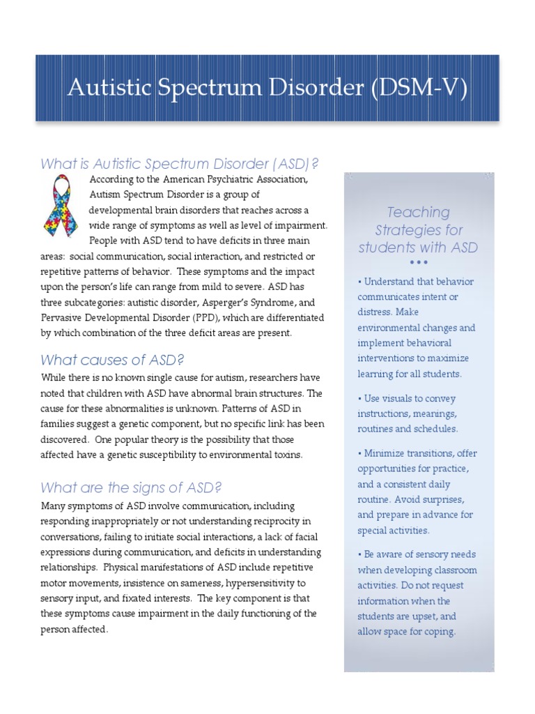 Strategies for Teaching Students with ASD | PDF