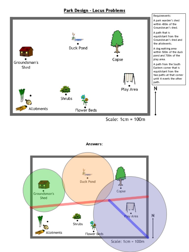 Park Design Locus Problem Solutions | PDF