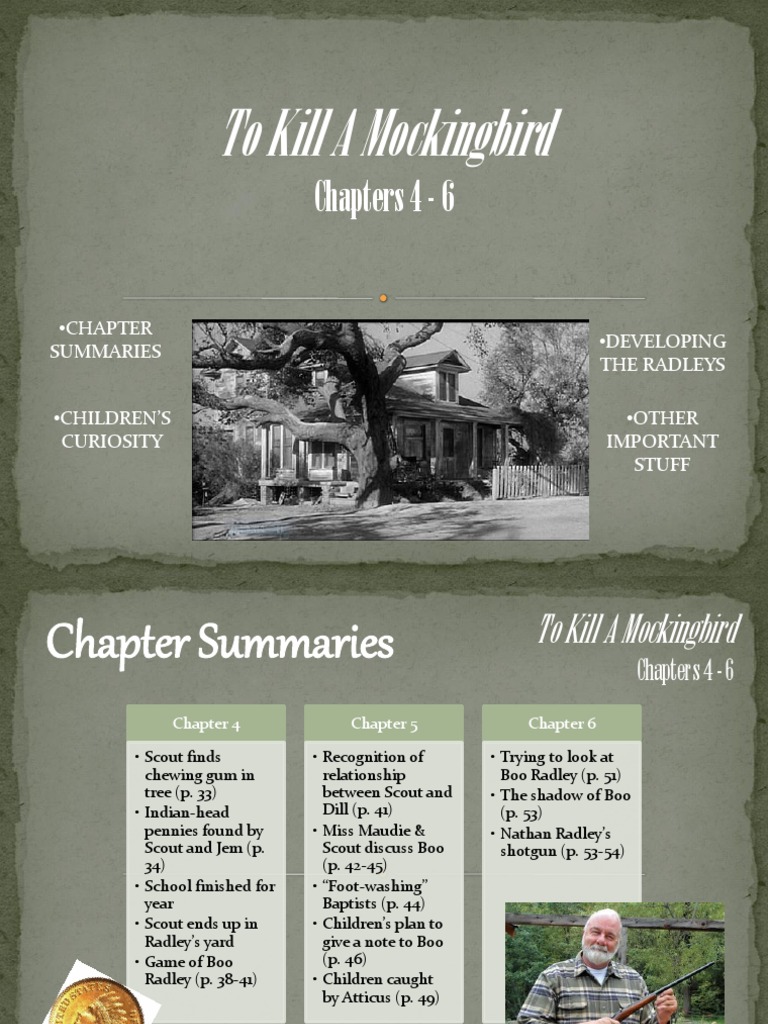To Kill A Mockingbird Chapters 4-6 Summary and Analysis | PDF | To Kill ...