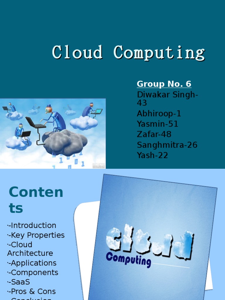 Cloud Computing Presentation | Download Free PDF | Software As A Service | Cloud Computing