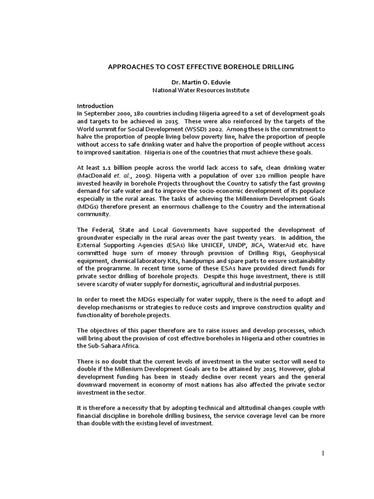 borehole_drilling.pdf | Drilling Rig | Drinking Water