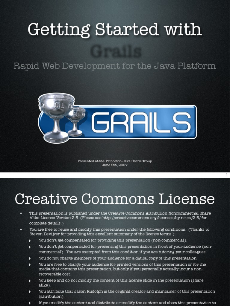 Getting Started With Grails: Rapid Web Development For The Java Platform | PDF | Software ...