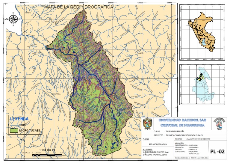Mapa de la Red Hidrográfica Perú | PDF | Home & Garden | Science ...