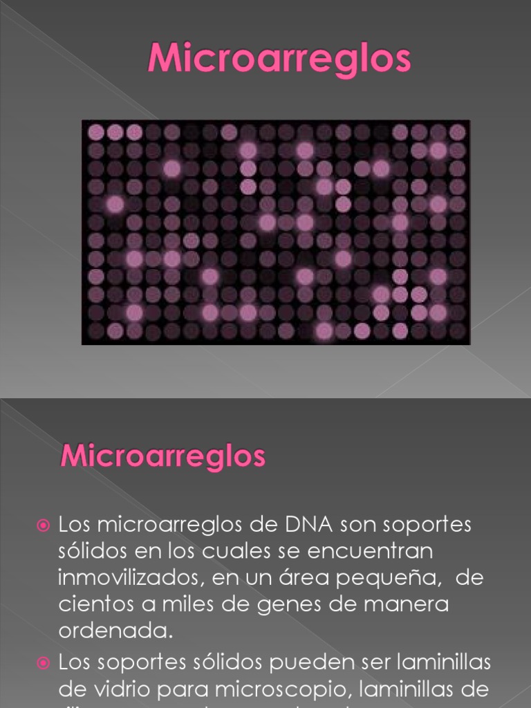 MICROARREGLOS | PDF | Southern Blot | Adn