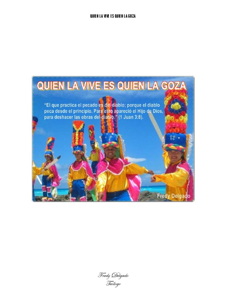 Quien La Vive Es Quien La Goza | PDF | Carnaval | Diablo