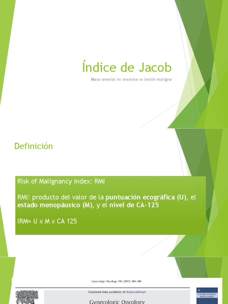 Indice de Jacobs | PDF | Característica Operativa del Receptor ...