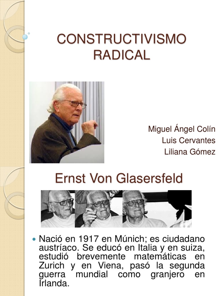 Constructivismo Radical y Conocimiento | PDF | Metafísica | Conocimiento