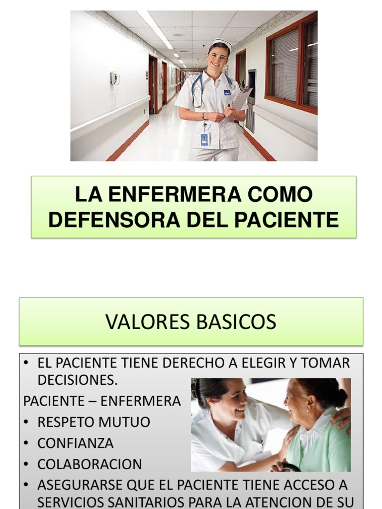La Enfermera Como Defensora Del Paciente | PDF