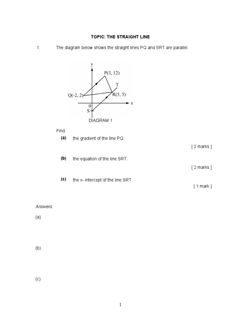 MODULE 7-The Straight Lines | PDF | Line (Geometry) | Algebra