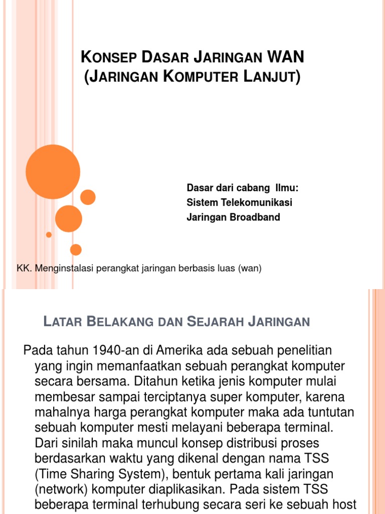 Konsep Dasar Jaringan WAN | PDF
