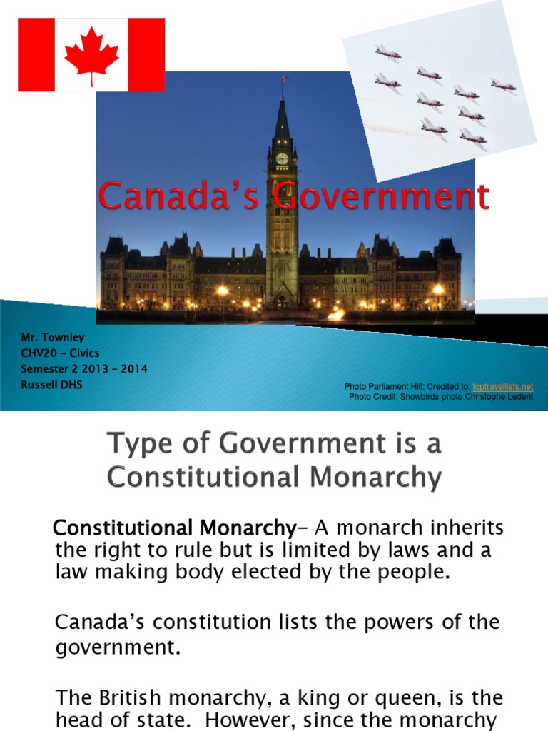 chv20 Canadas Government Structure | PDF | Canada | Federal Government ...