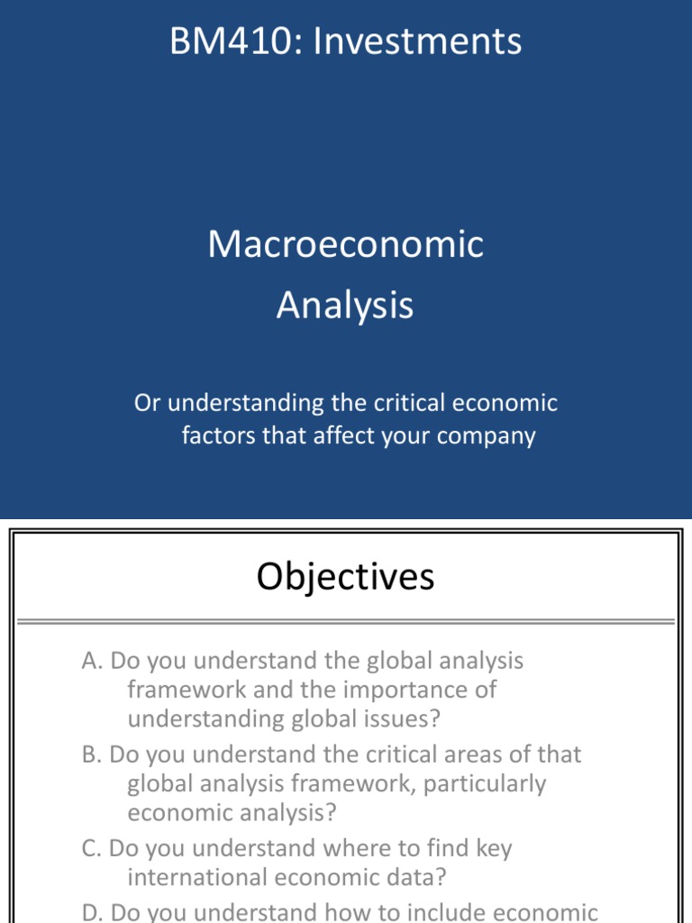 Global Macroeconomic Analysis Framework | PDF | Economic Indicators ...