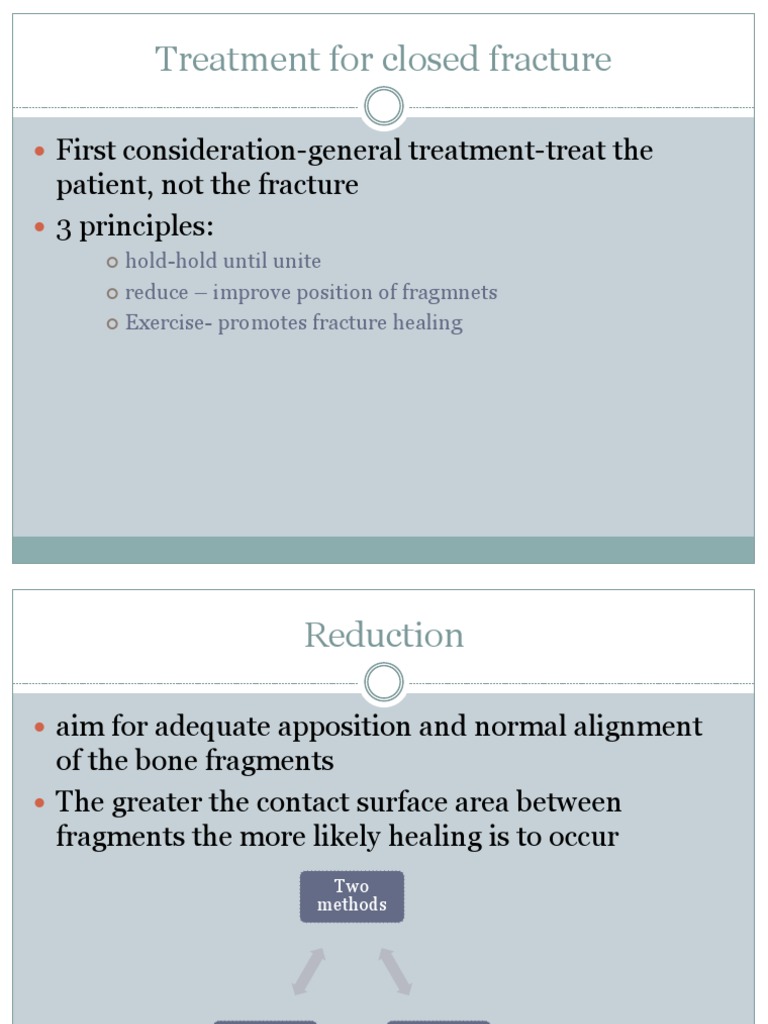 Closed Fracture Treatment and Management | PDF | Clinical Medicine ...