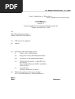 RTI Application Format in English | PDF