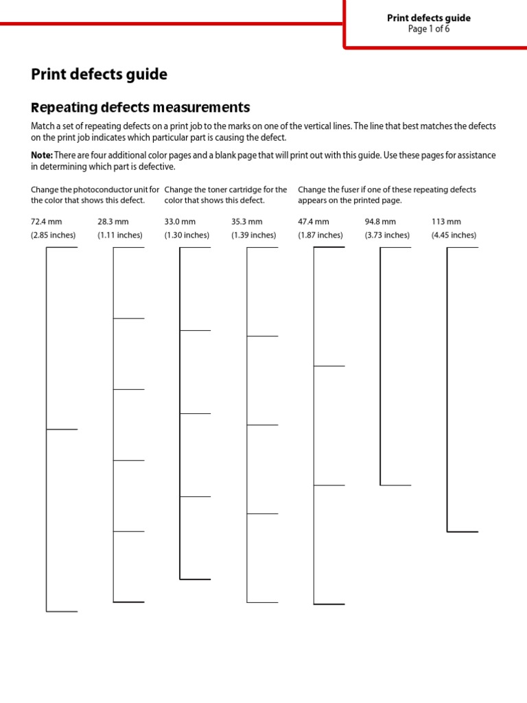 Print Defects Troubleshooting Guide | PDF