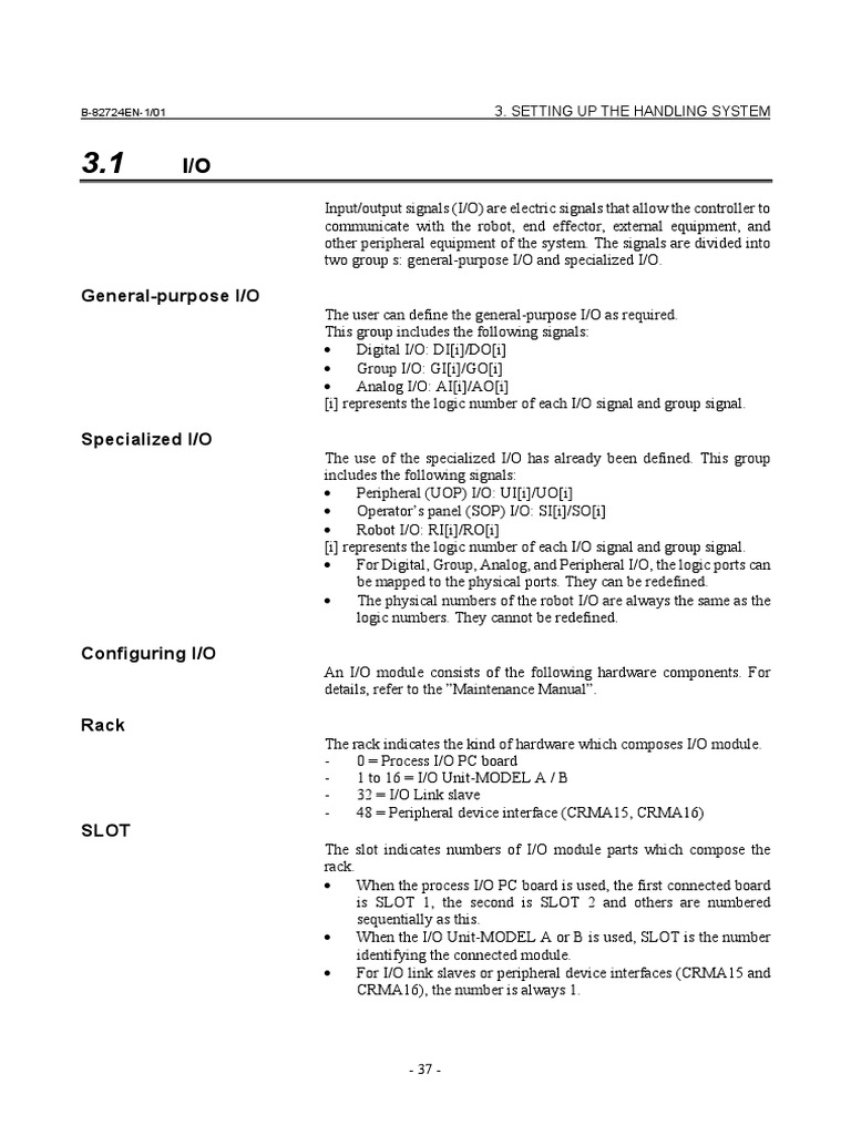 R-30iAMate LRHandlingTool UOP Assignments | PDF | Input/Output | Programmable Logic Controller