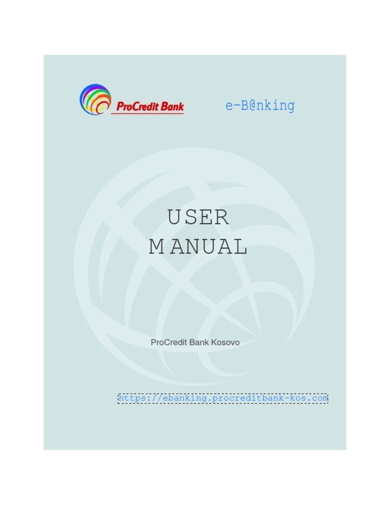 Ebanking Manual | PDF | Online Banking | Banks & Banking