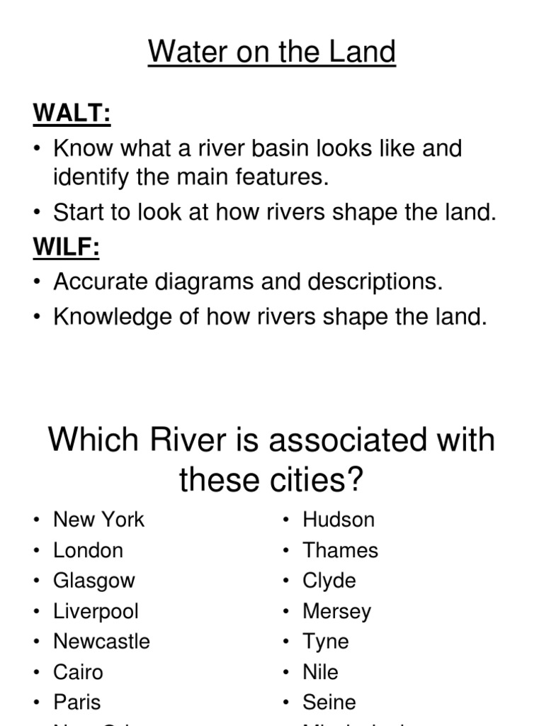 GCSE Rivers River Landforms Formation | PDF | River Delta | River