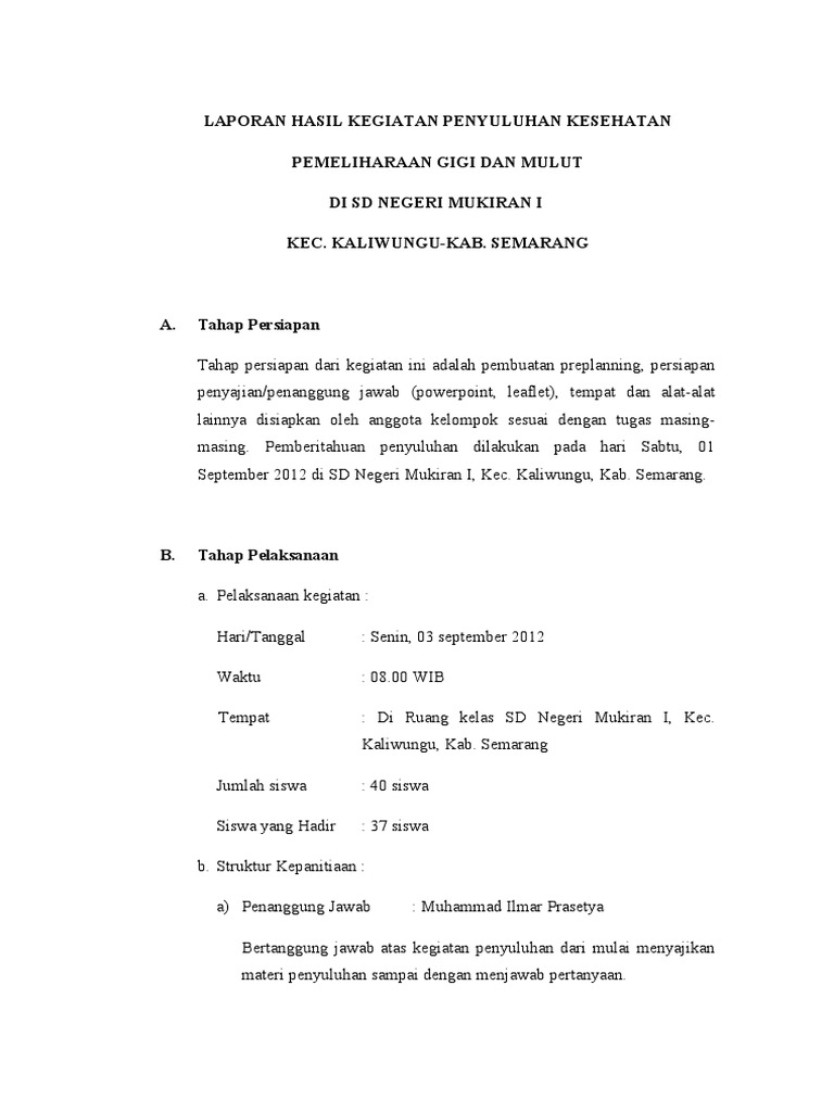 Laporan Hasil Kegiatan - Riset Laporan Hasil Kegiatan - Riset