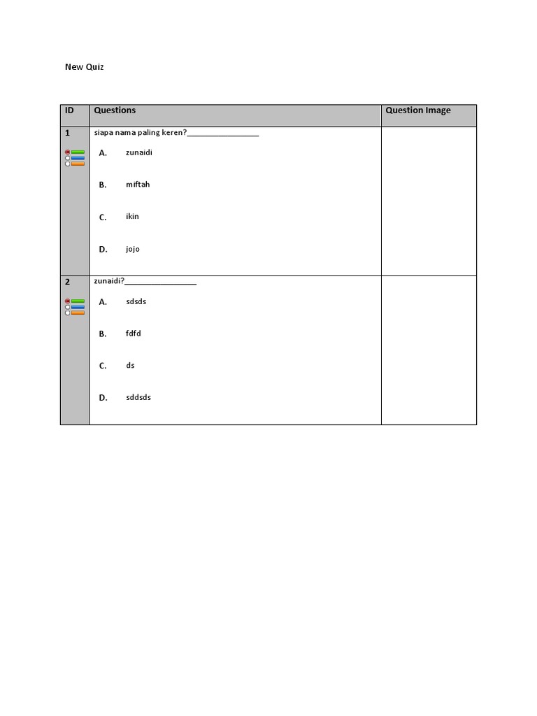 Fun Personality Quiz Questions | PDF