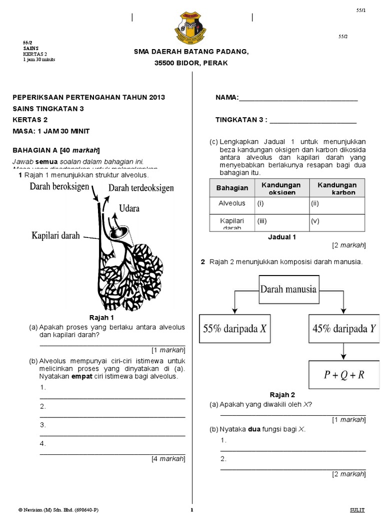 Sains Form 3 | PDF