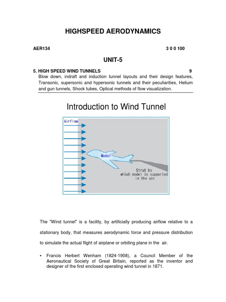Aer 134 Unit-5 | PDF | Airspeed | Mach Number