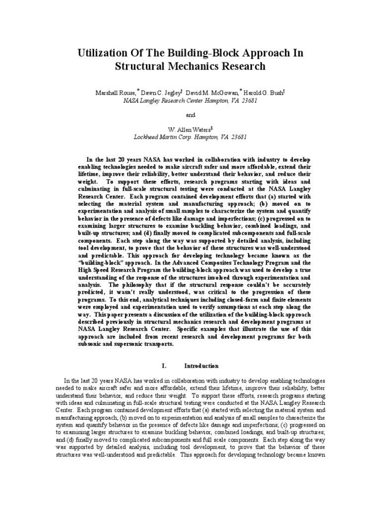 Building Block Approach | PDF | Composite Material | Fuselage