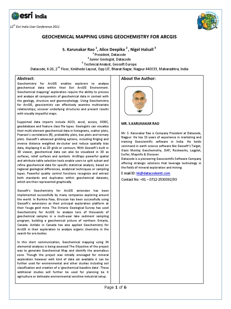Geochemical Mapping Using Geochemistry For Arcgis Geochemical Mapping ...
