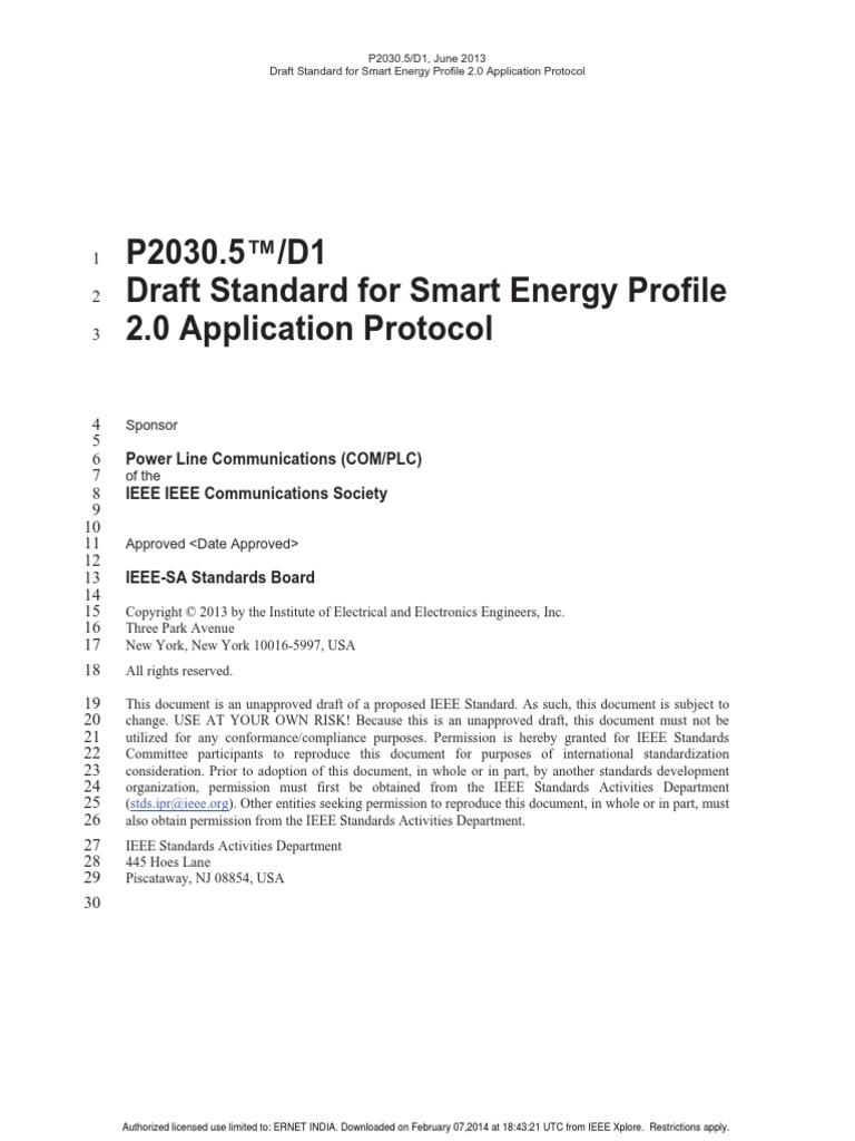 P2030.5™ D1 | PDF | Uniform Resource Identifier | Communications Protocols