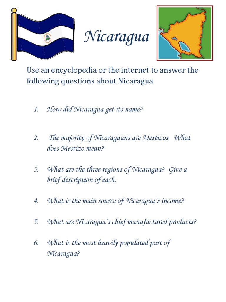 History and Demographics of Nicaragua | PDF