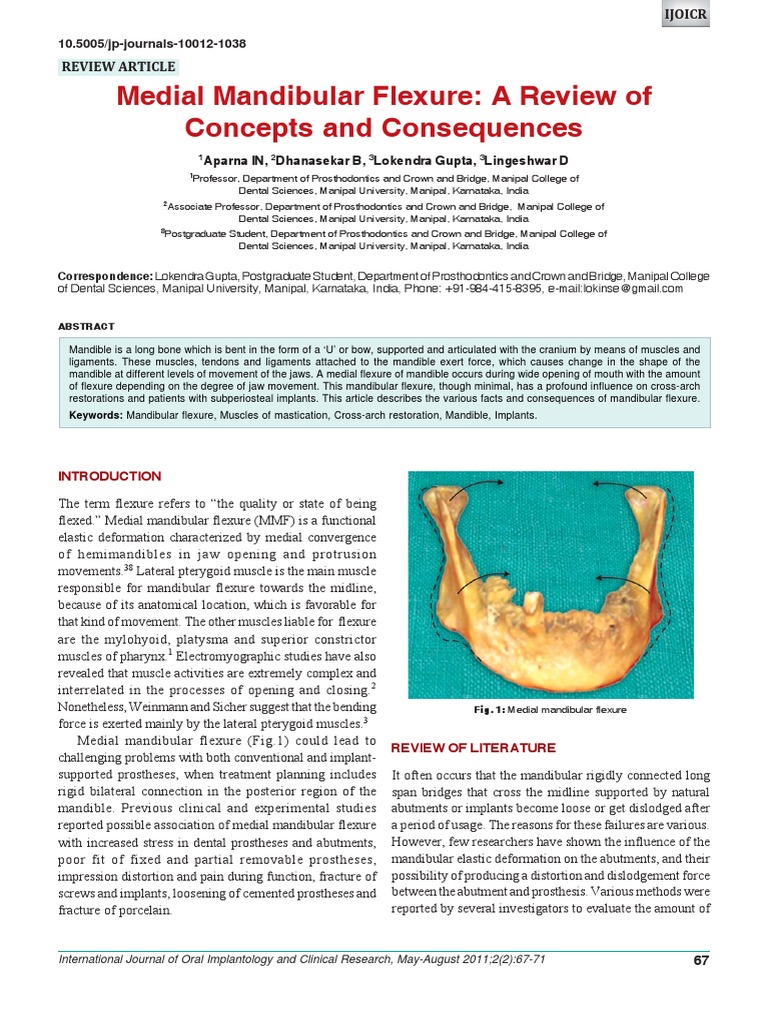 Implant Prosthodontics | PDF | Dental Implant | Anatomical Terms Of ...