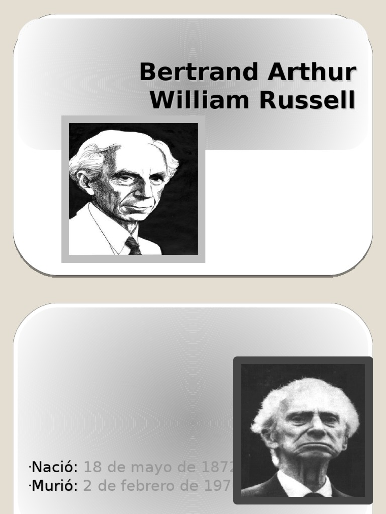 Bertrand Arthur William Russell | PDF