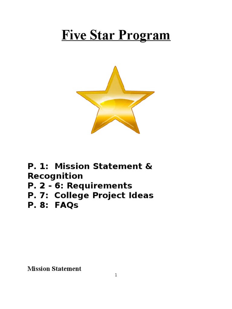 Five Star Program | PDF | Leadership | Business