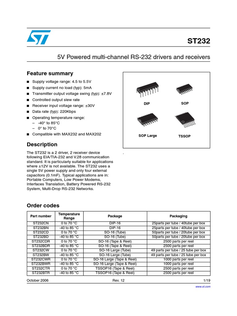 ST232BN Datasheet | PDF | Vacuum Tube | Capacitor