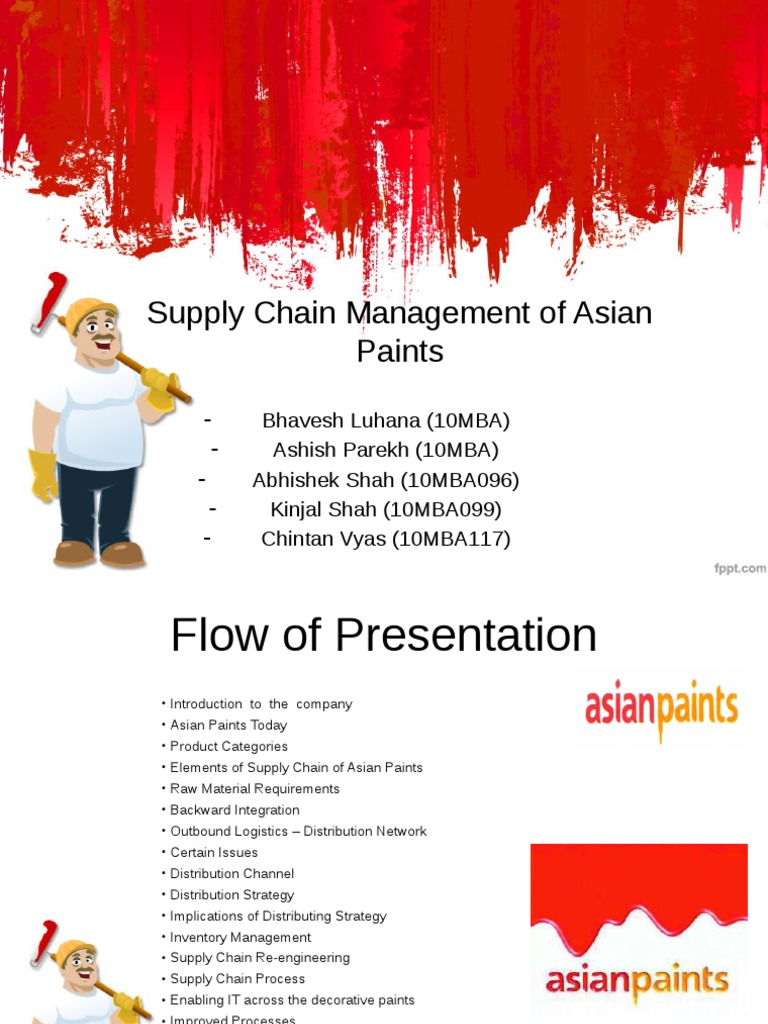 Final Asian Paints SCM | PDF | Supply Chain Management | Market (Economics)