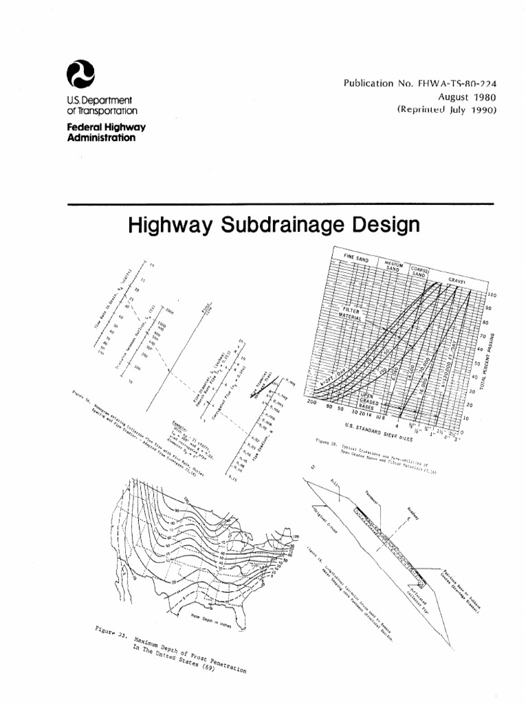 Highway Subdrainage Design FHWA | PDF | Porosity | Groundwater
