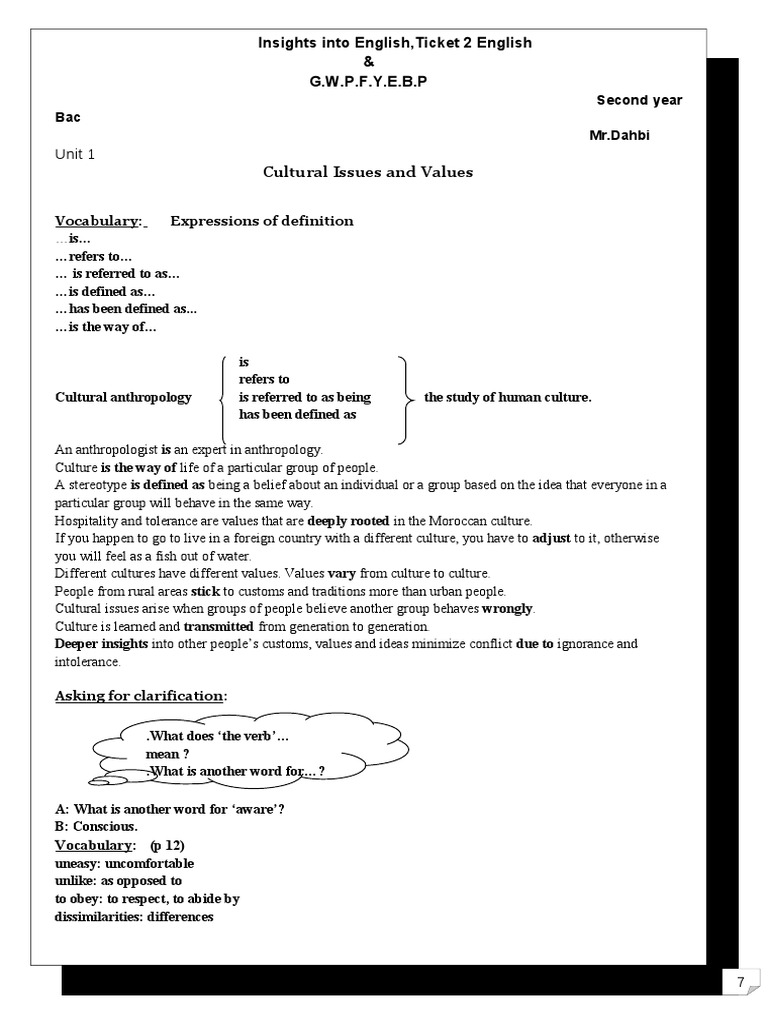 Cours Anglais Program Bac Science Maroc Najib | PDF | Science | Science ...