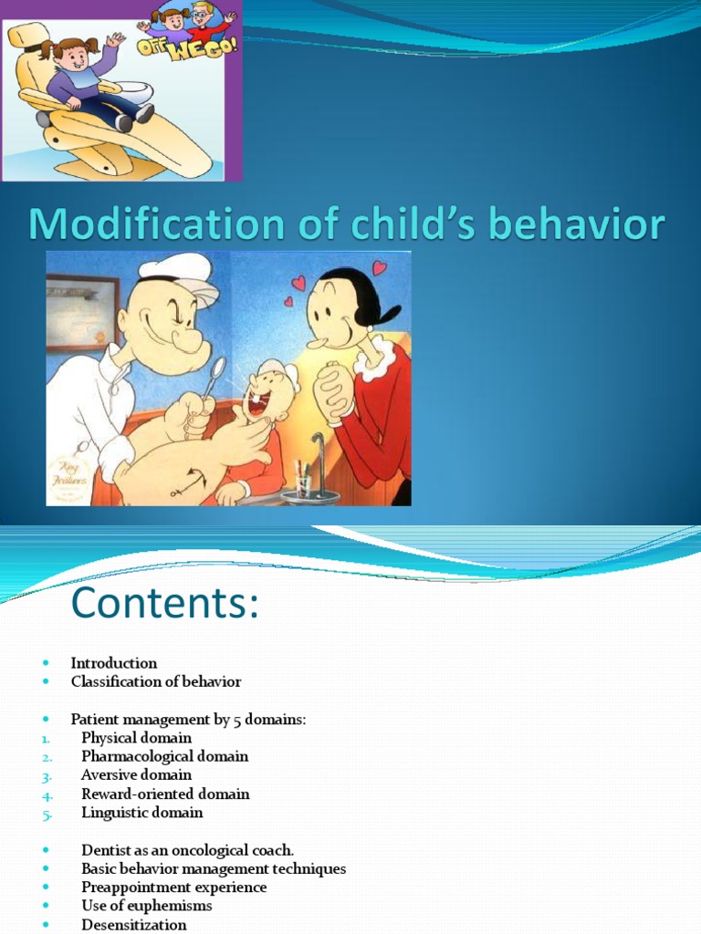 Modification of Child's Behavior | PDF | Reinforcement | Dentistry