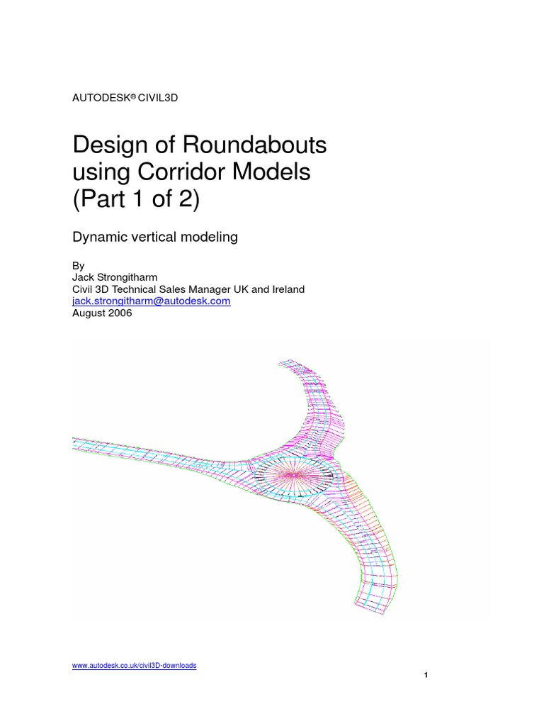 Roundabout Design - Part 1 | PDF | Technical Drawing | Lane