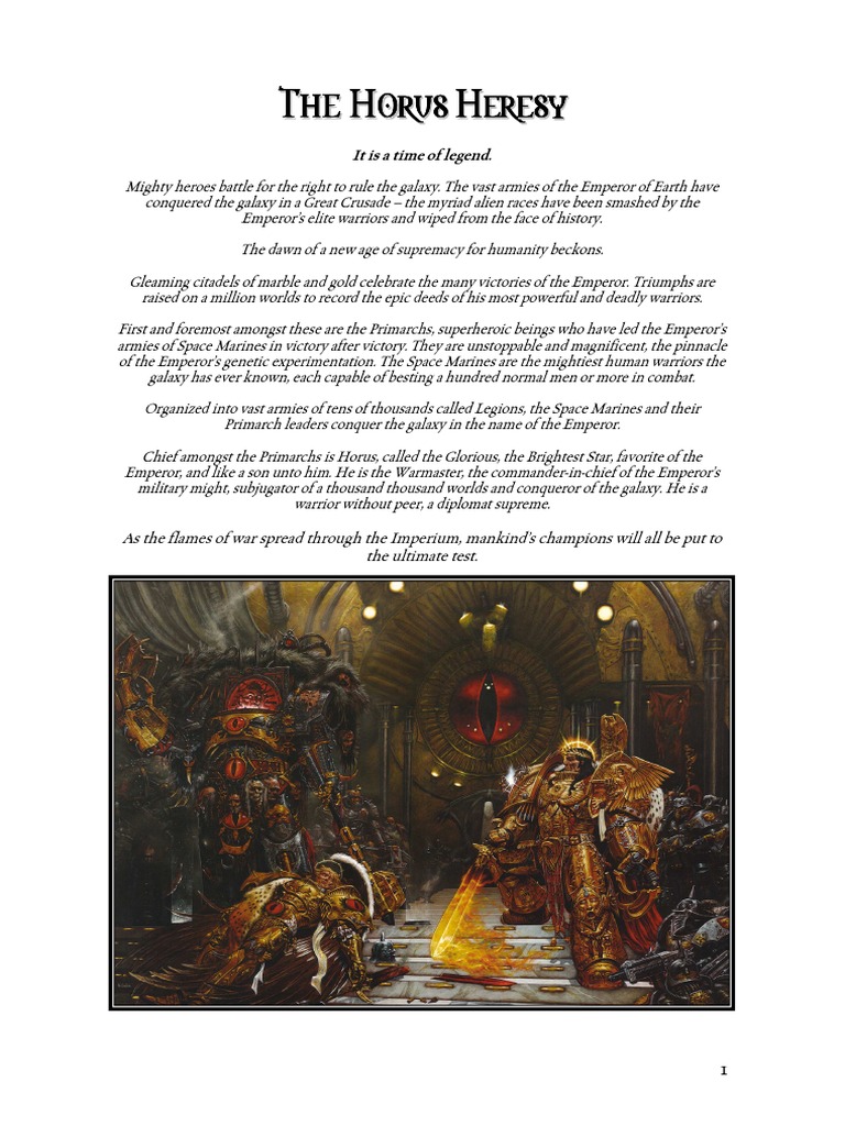 Horus Heresy RPG | PDF | Armed Conflict | Unrest