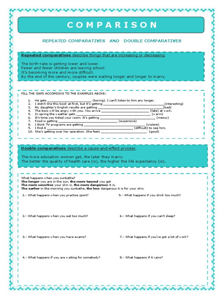 Double Comparative | PDF