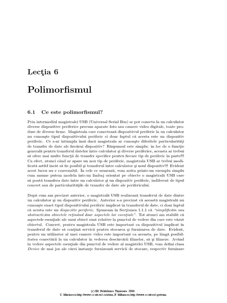 Lectia 6 Poo | PDF