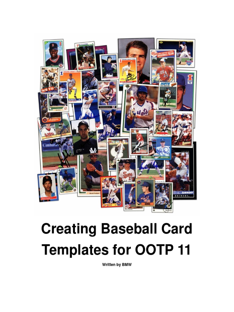 Creating Baseball Card Templates For OOTP 11 | PDF | Batting (Baseball ...