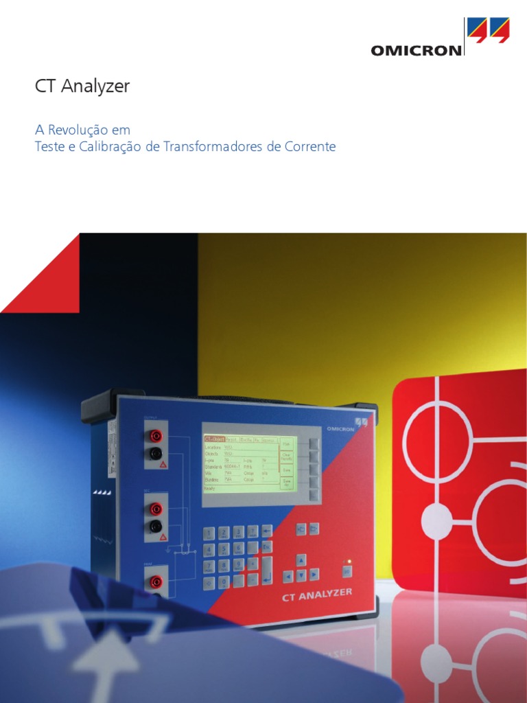CT Analyzer Brochure POR PDF | PDF | Transformador | Corrente elétrica