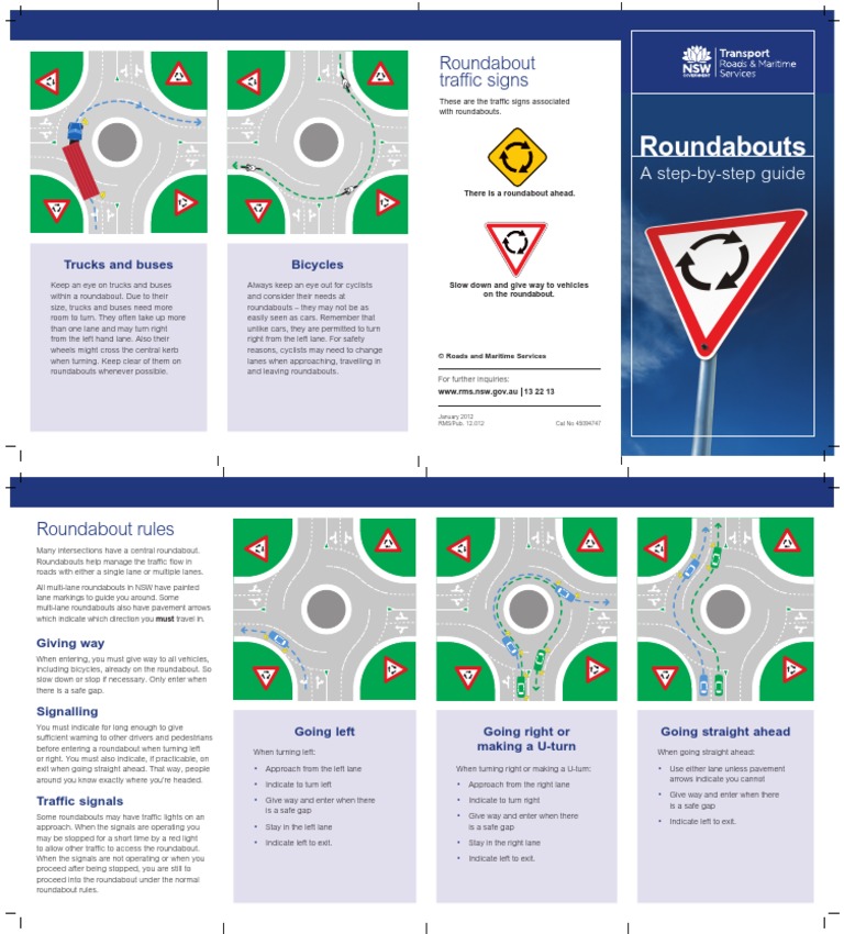 Roundabouts: Roundabout Traffic Signs | PDF | Traffic | Traffic Light