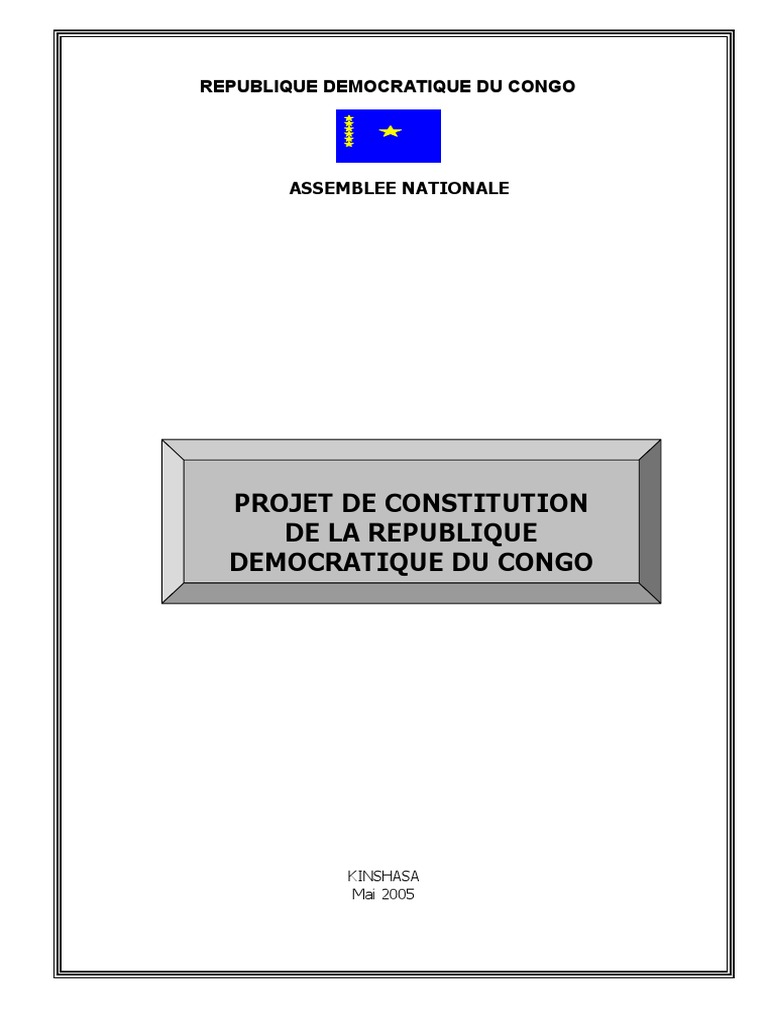 Constitution RDC | Droit statutaire | État