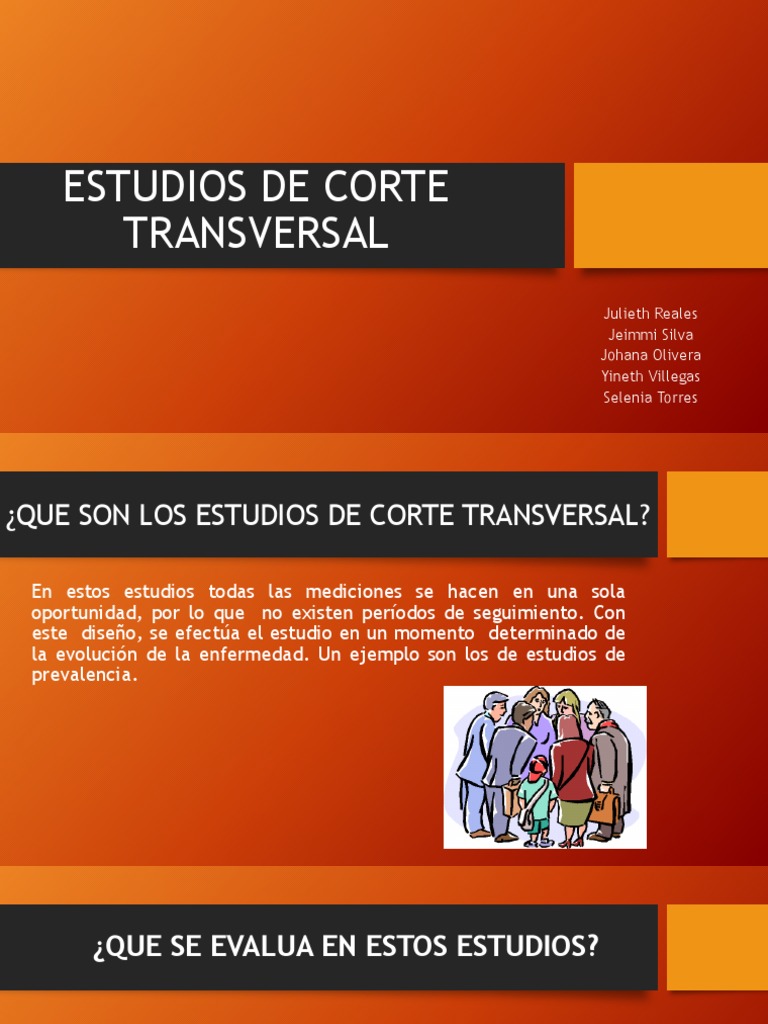 Estudios de Corte Transversal | PDF