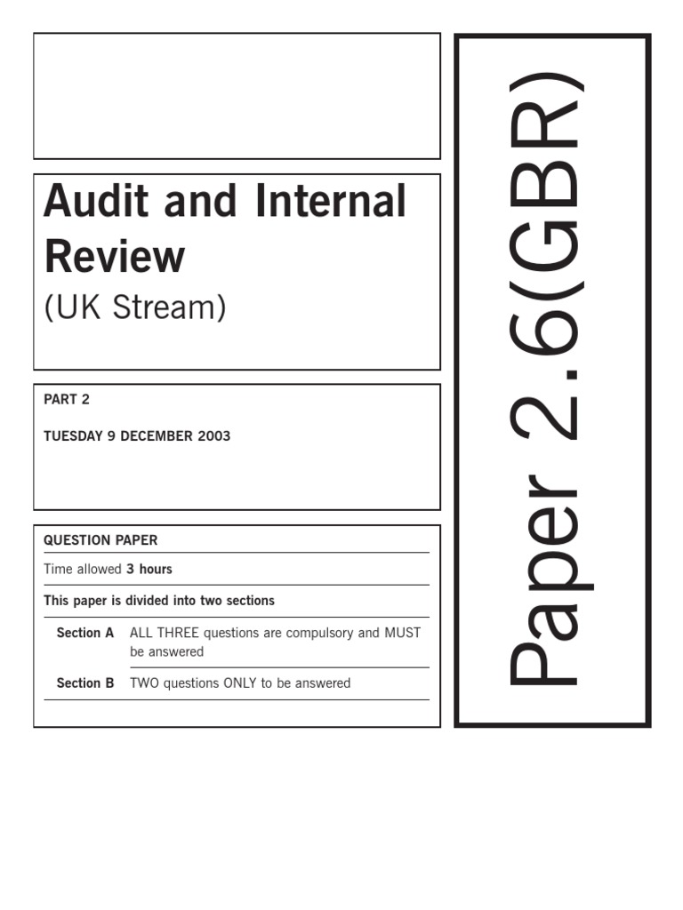 Audit Review and Risk Assessment Guide | PDF | Internal Control | Going ...